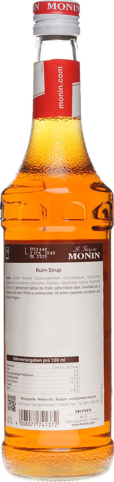 Monin Caribbean (Rum) Sirup 0,7 Liter kaufen.