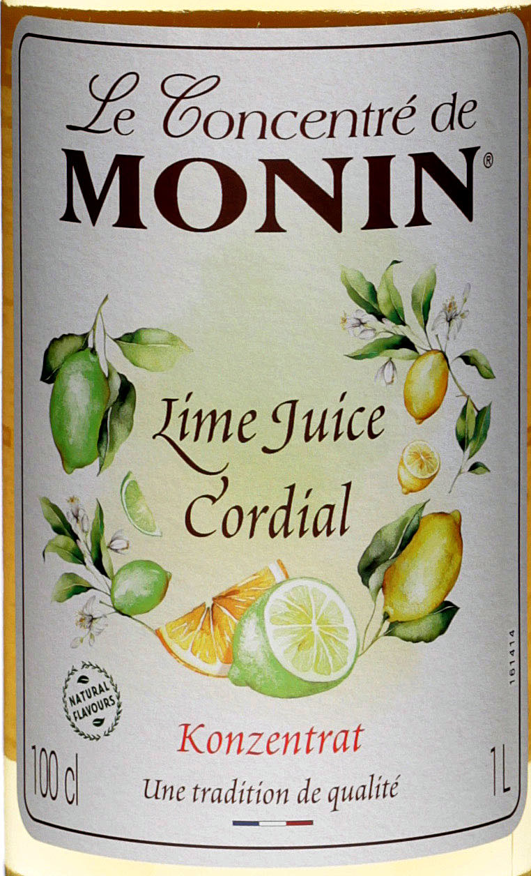 Monin Lime Juice Cordial Mixer Sirup bei barfish.de