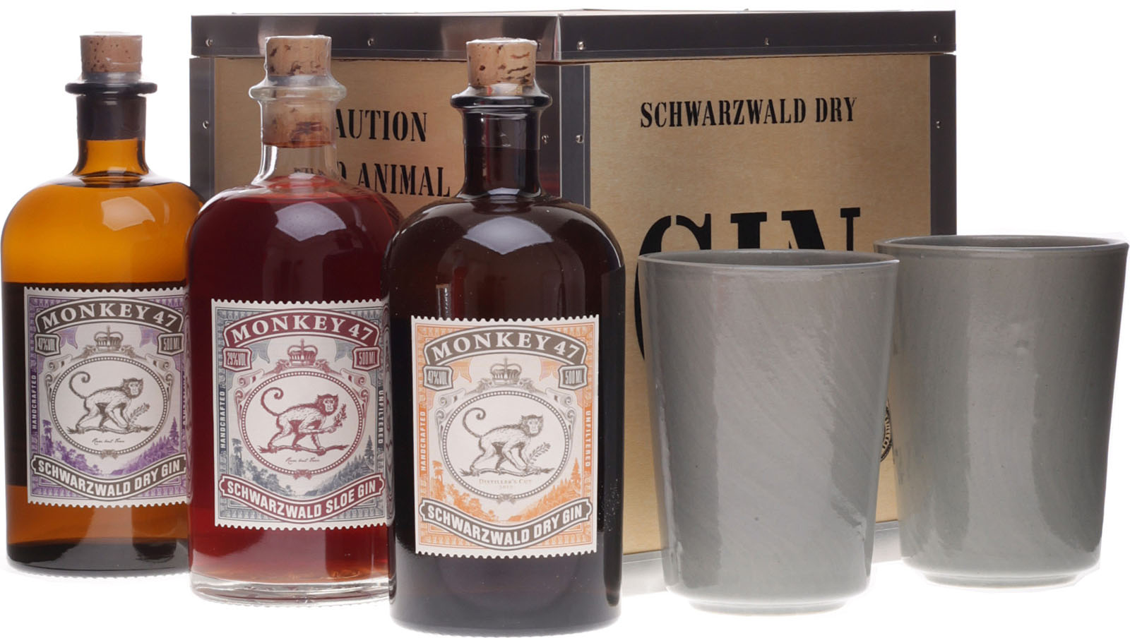 Monkey 47 Distillers Cut 2019 Geschenk Set mit The Bech