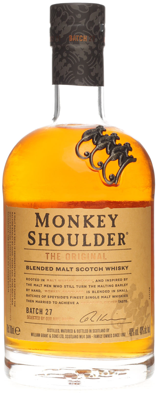 Monkey Shoulder Whisky in Geschenkdose mit Strainer im