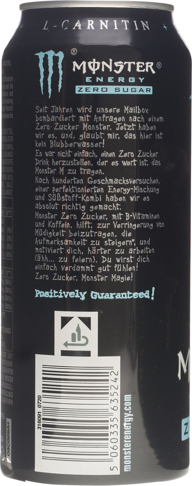 Monster Energy Absolutely Zero 0,5 Liter bestellen