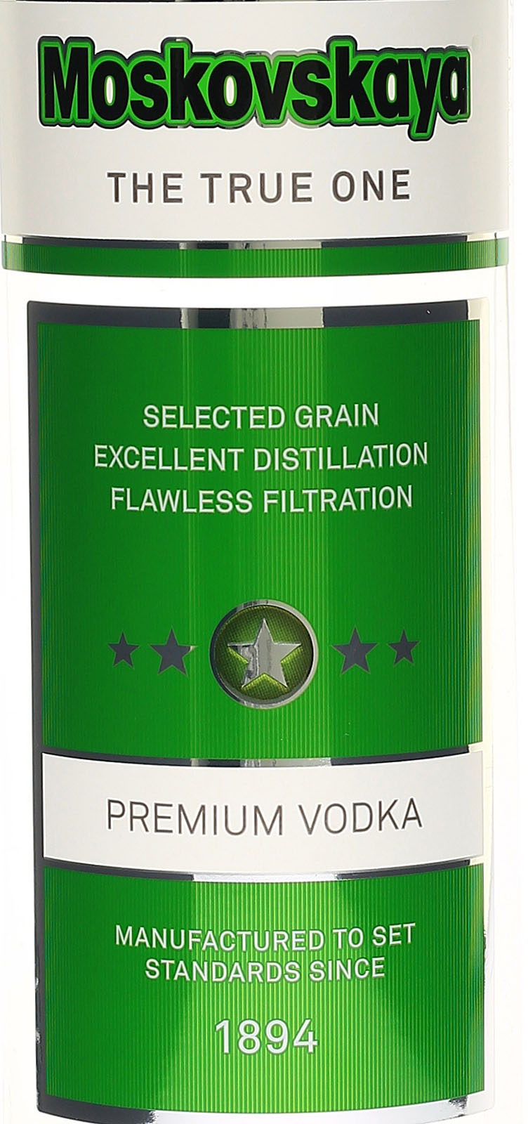 Moskovskaya Premium Vodka, russischer Vodka mit Kultsta