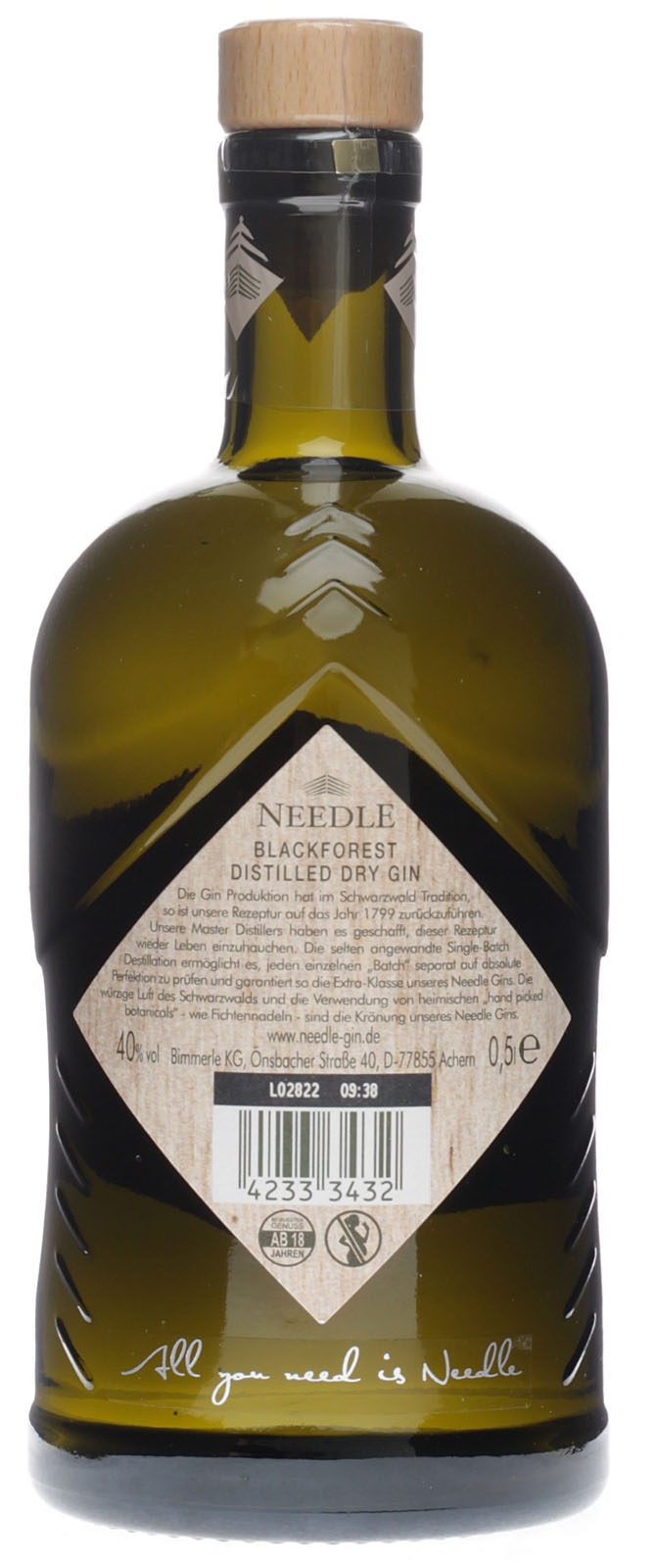 Needle Black Forest Dry Gin 0,5 Liter günstig im Shop k