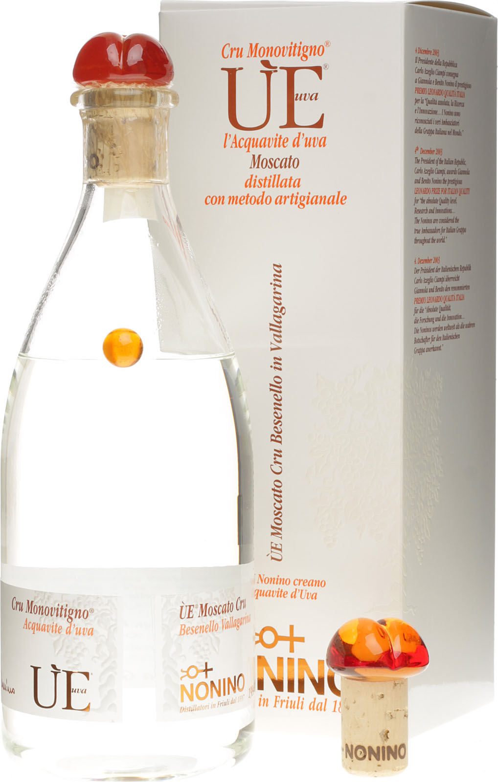 Nonino Grappa ÙE di Moscato L`Acquavite d`Uva (Traubenb