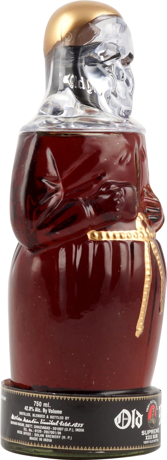 Old Monk Very Old Vatted Indian Rum (7 Jahre) 1 Liter 4