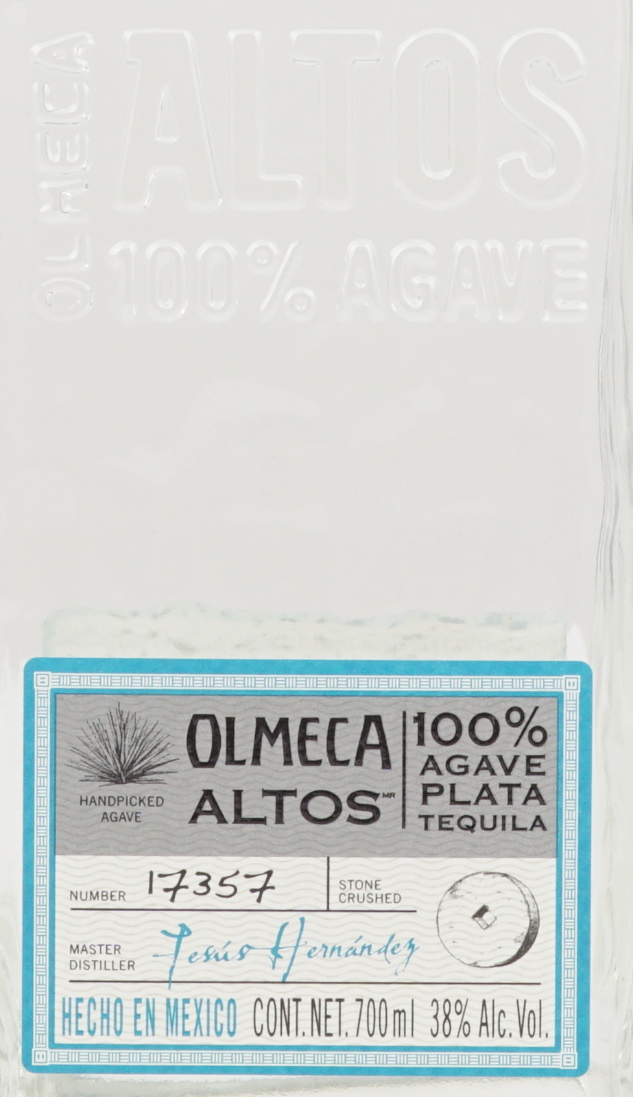 Olmeca Altos Plata Tequila 0,7 Liter 38% Vol.
