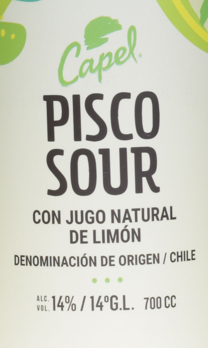 Pisco Capel Sour aus Chile - ready to drink bei uns im