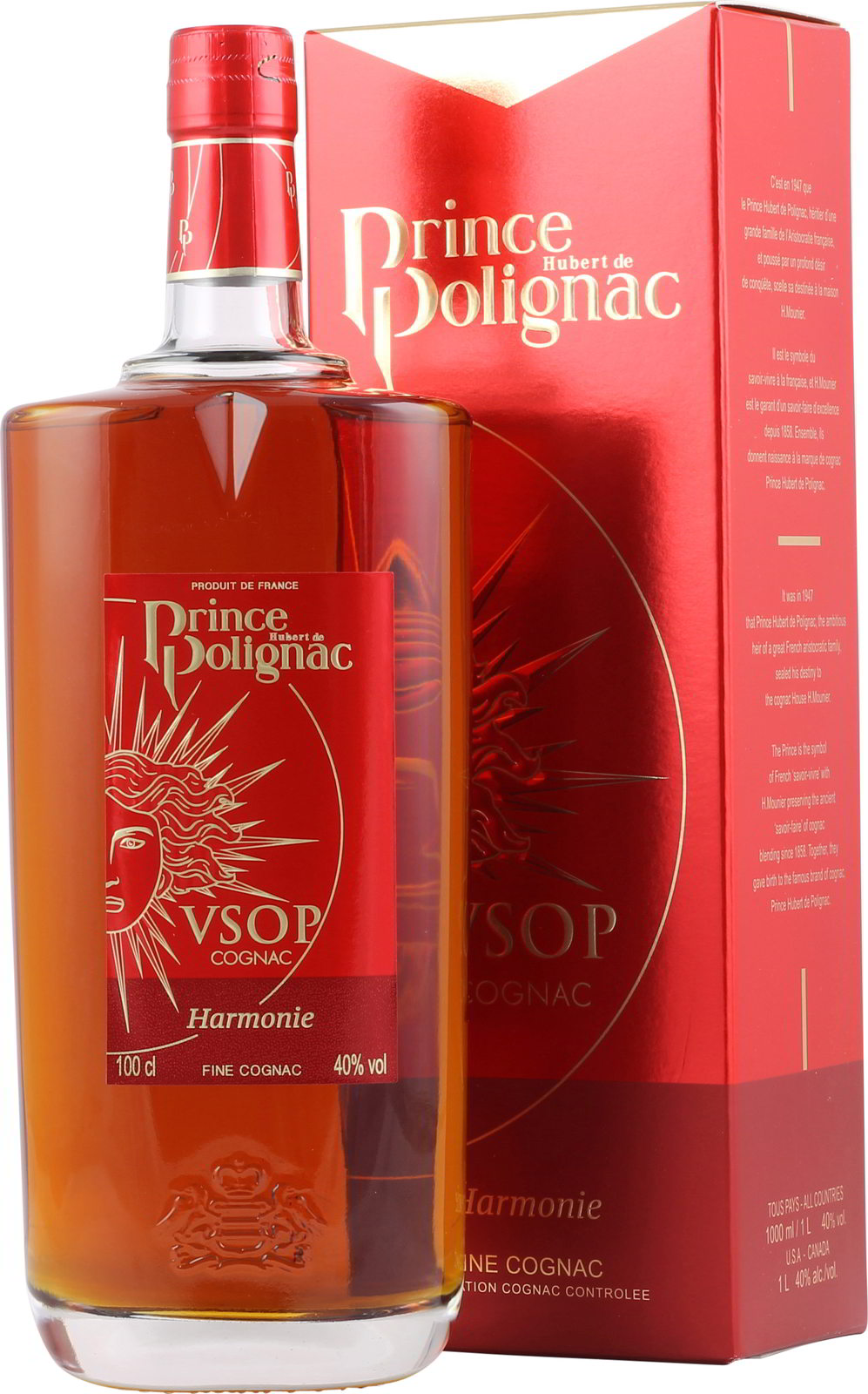 Polignac Cognac VSOP Harmonie GP 1 Liter 40 % Vol.