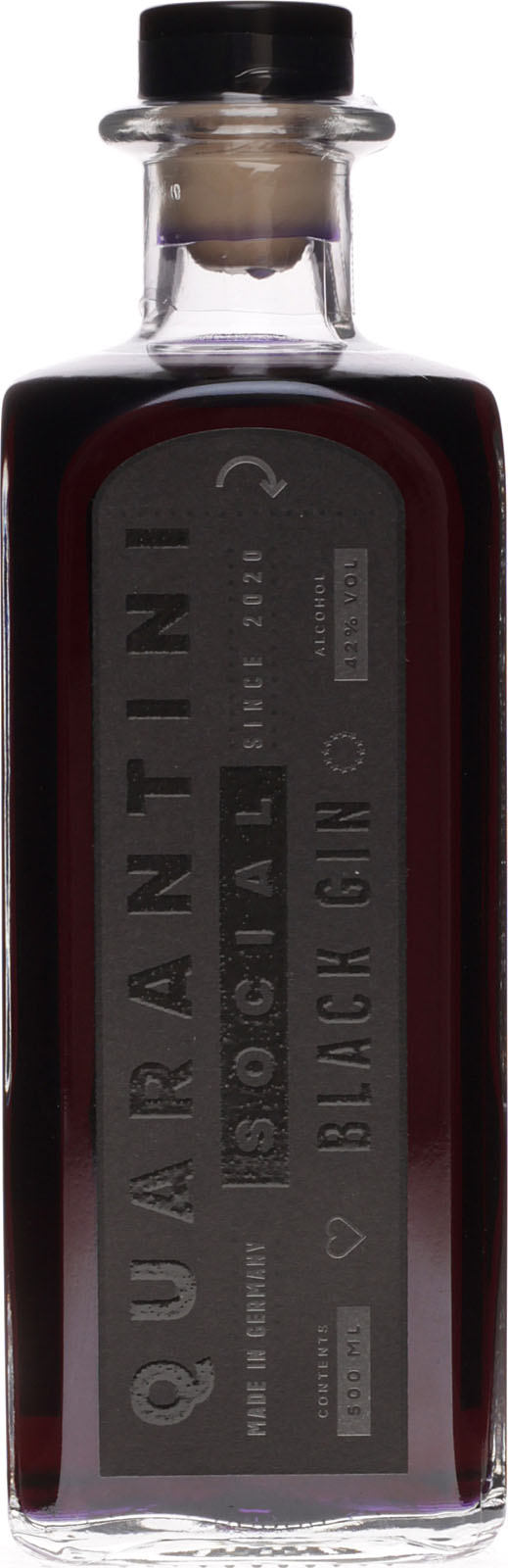 Quarantini Social Black Gin 0,5 Liter bei uns im Shop k