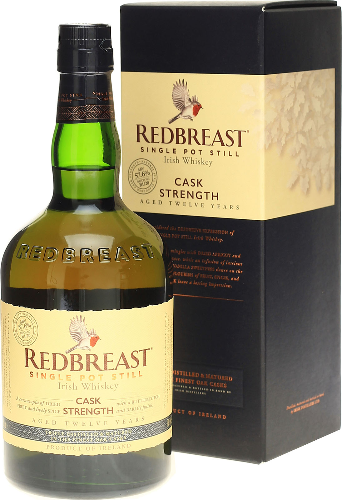 Redbreast 12 Jahre Cask Strength 0,7 Liter 57,6 % Vol.
