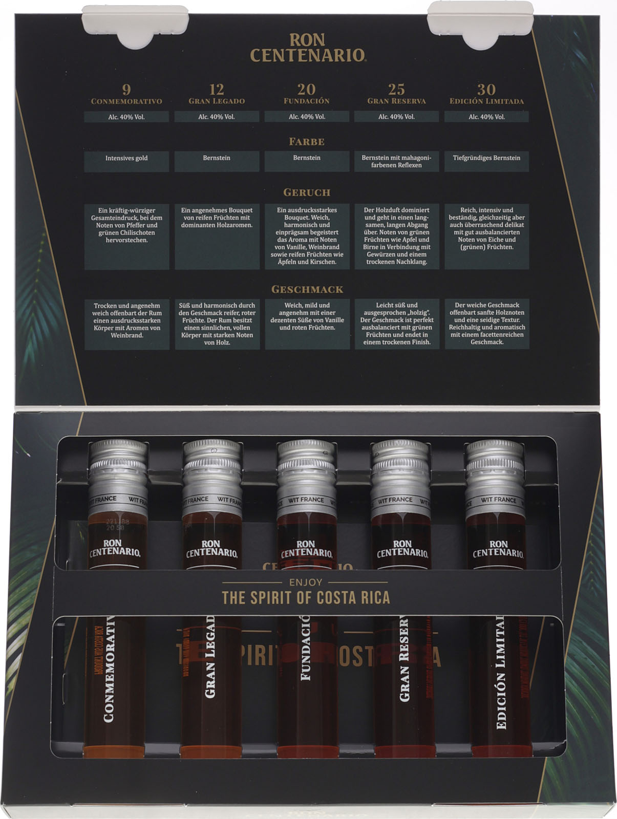 Ron Centenario Rum Tasting Set 5 x 0,05 Liter kaufen.