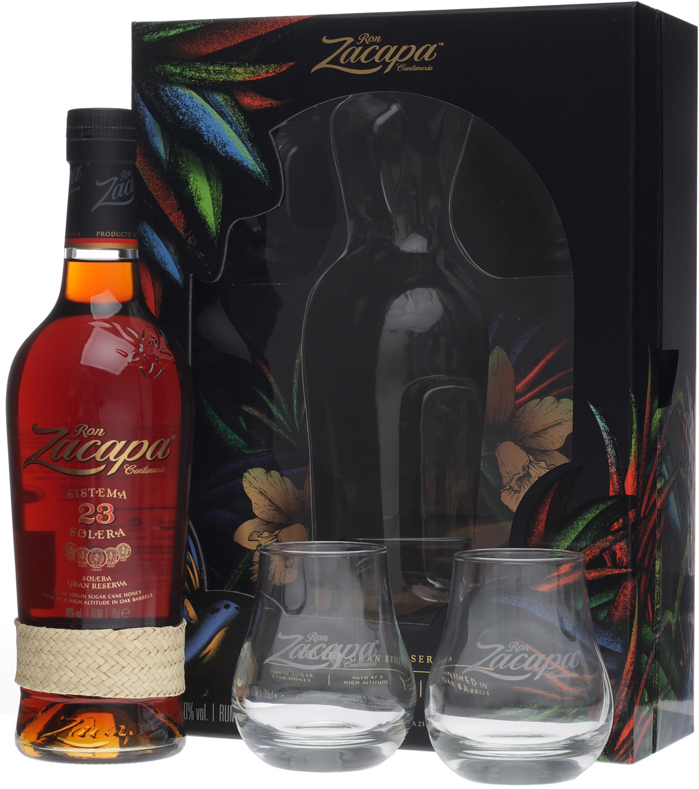 Ron Zacapa Sistema Solera 23 2018 mit 2 Gläsern im Shop