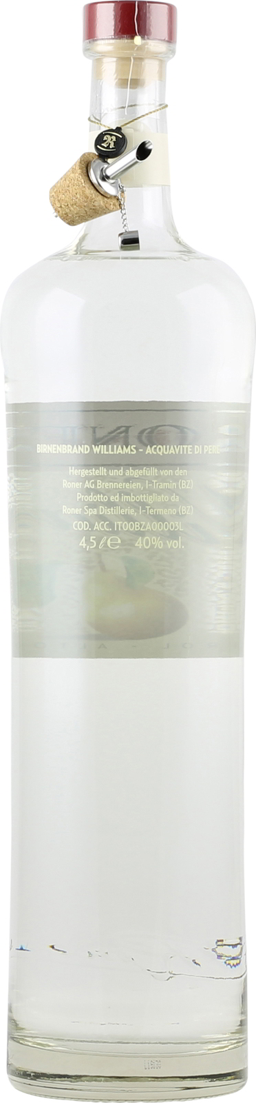 Roner Williams 4,5 Liter 40 % Vol. günstig im Shop kauf