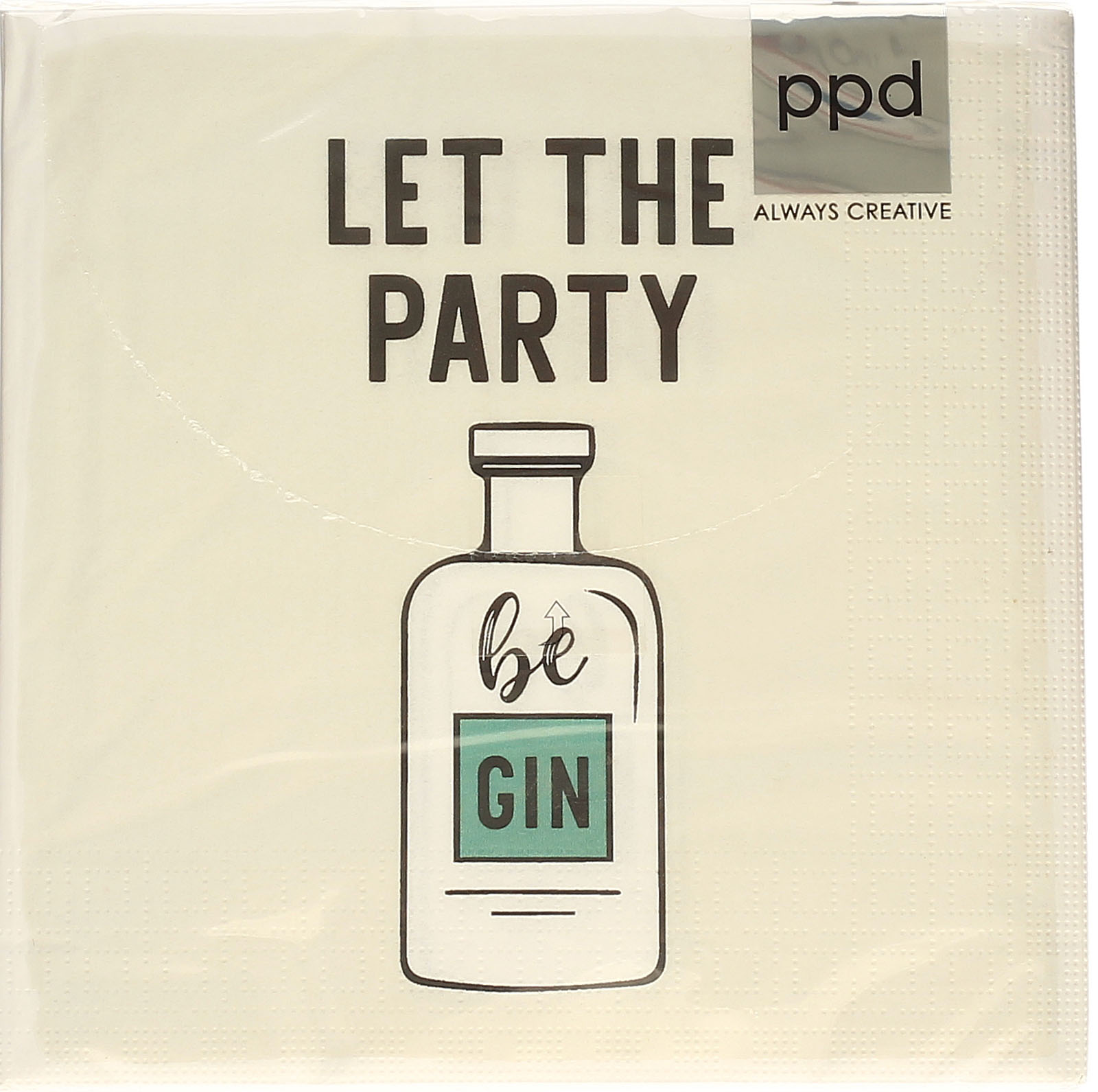 Servietten Motiv: Let the Party be Gin 33 x 33 cm - neu