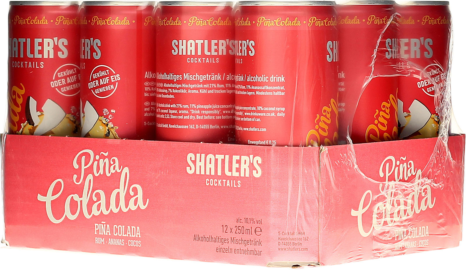Shatlers Pina Colada - 12er Cocktail-Set