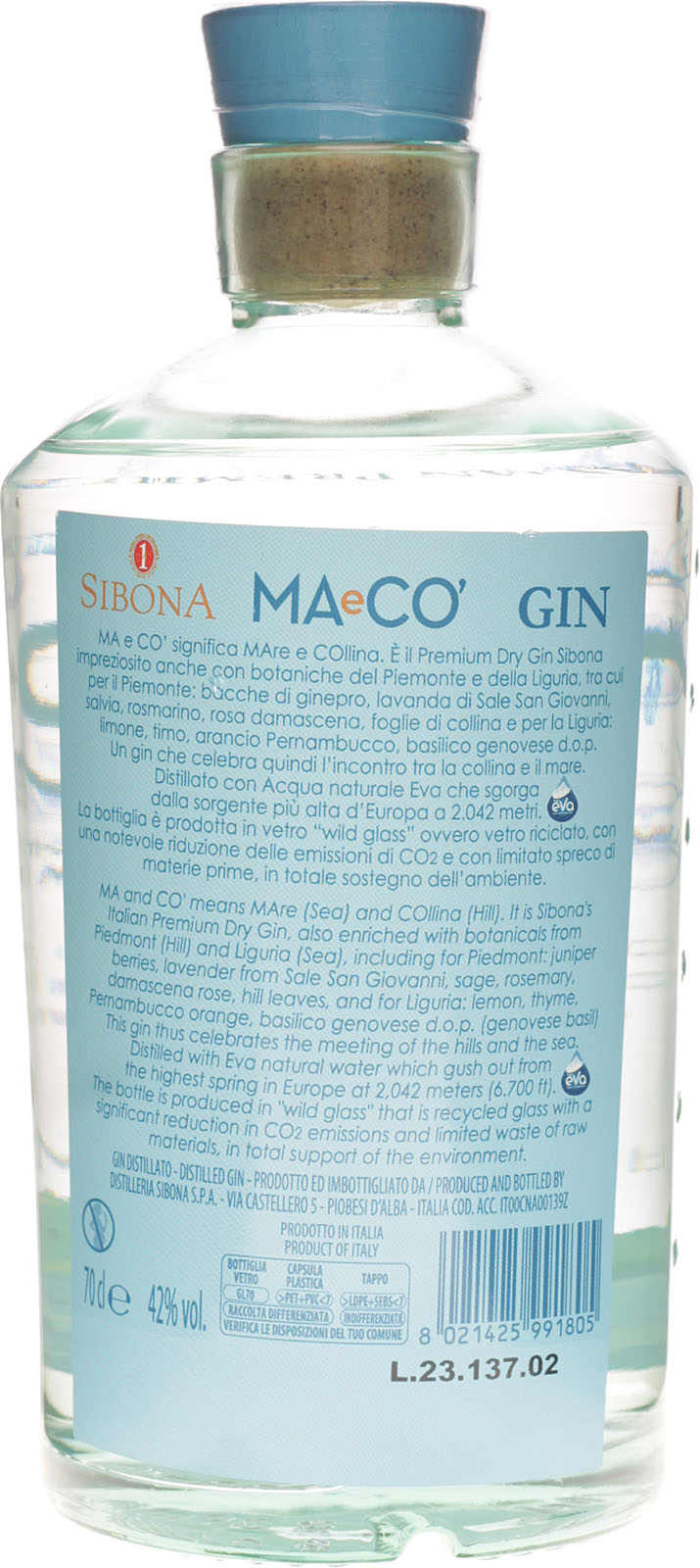 Sibona MAECO Italian Premium Dry Gin kaufen.