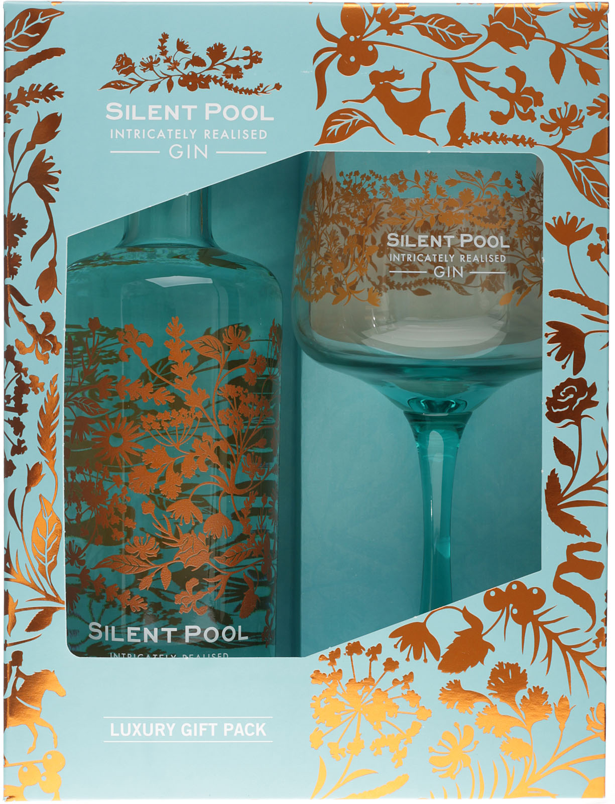 Silent Pool Gin + Glas, Premium Gin im edlen Geschenkse