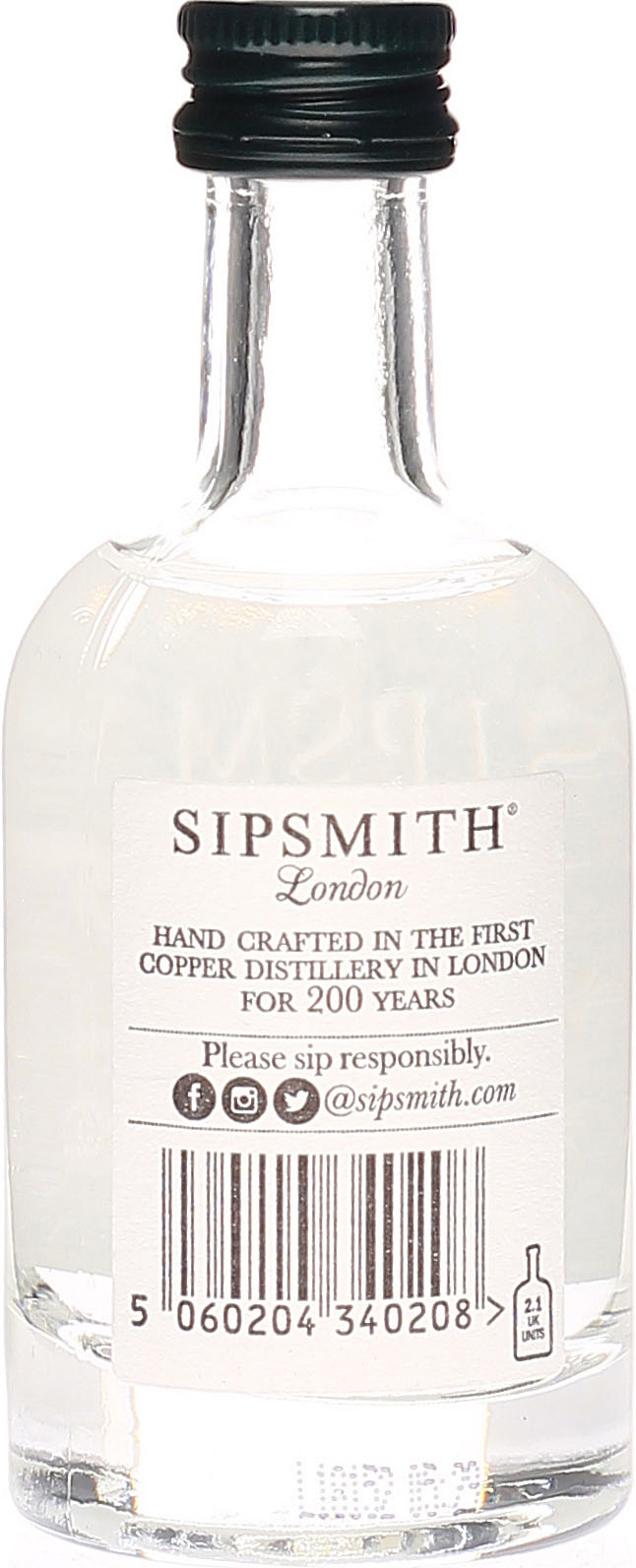 Sipsmith London Dry Gin 0,05 Liter 41,6 % Vol.