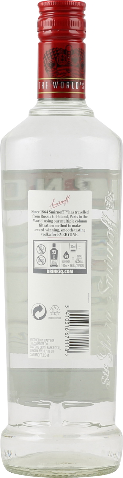 Smirnoff Red Label No. 21 (Triple Distilled) im Shop ka