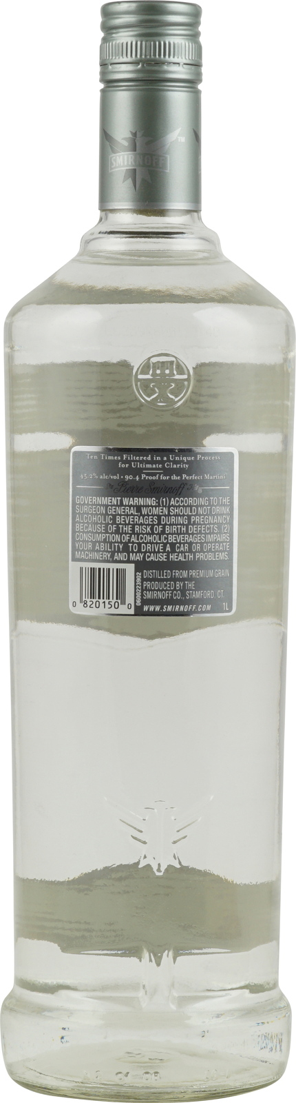 Smirnoff Silver Label No. 27 Vodka mit 45 % Vol. und 1,