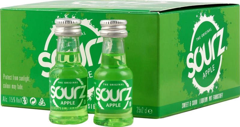 Sourz Apple - Apfel Likör - Das Sourz Apfel Mini-Set mi