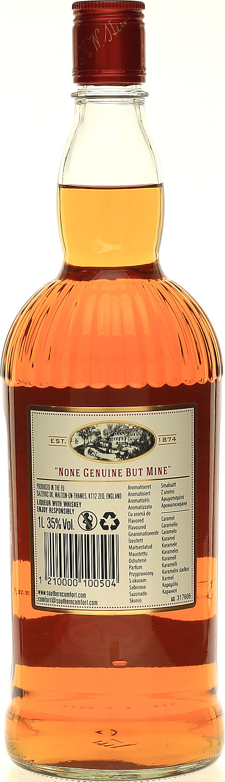 Southern Comfort (Whiskey Likör) 1 Liter 35% Vol., Whis