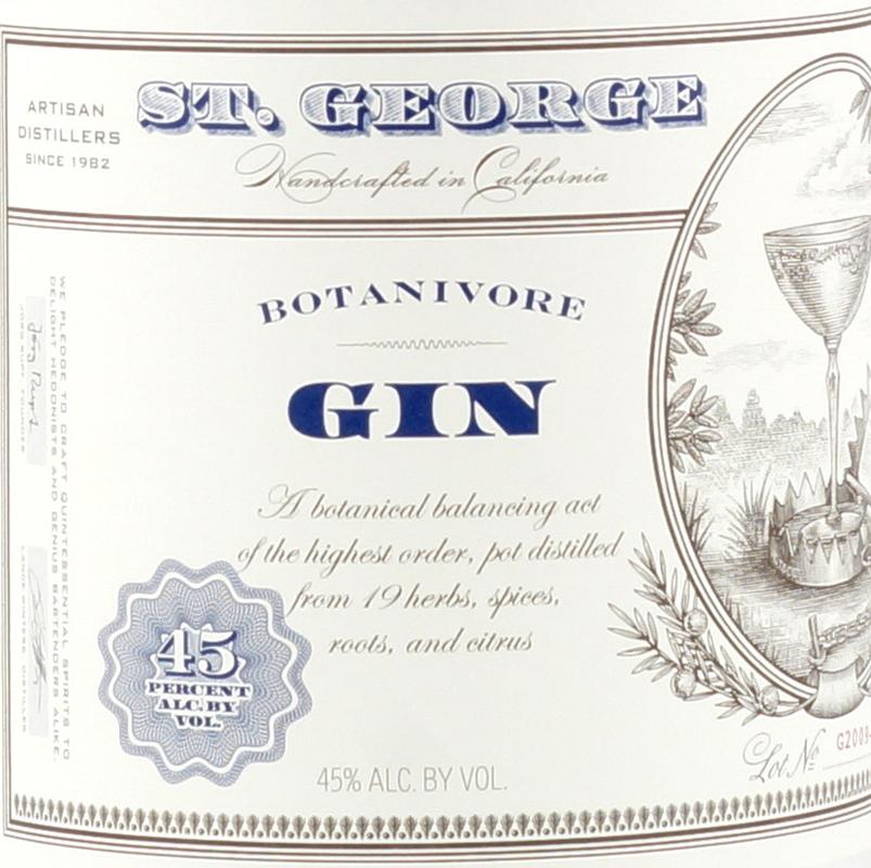 St.George Botanivore Gin 0,7 Liter 45% Vol. im Shop