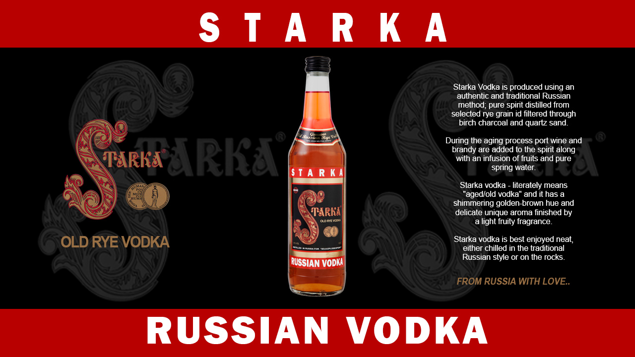 Starka Russian Vodka 0,5 l 43 % Vol. Spezialität, onli