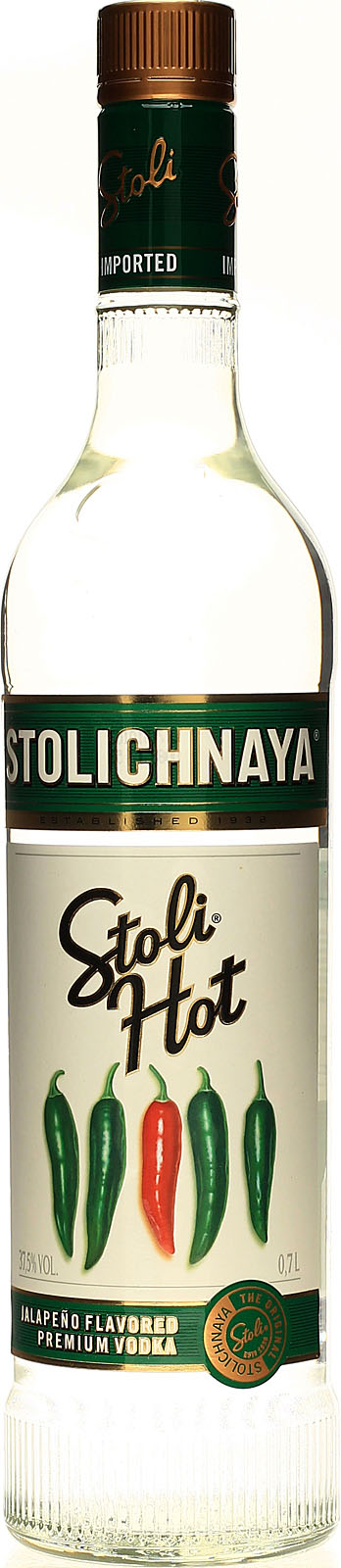 Stolichnaya Hot, aromatisierter Vodka aus Russland