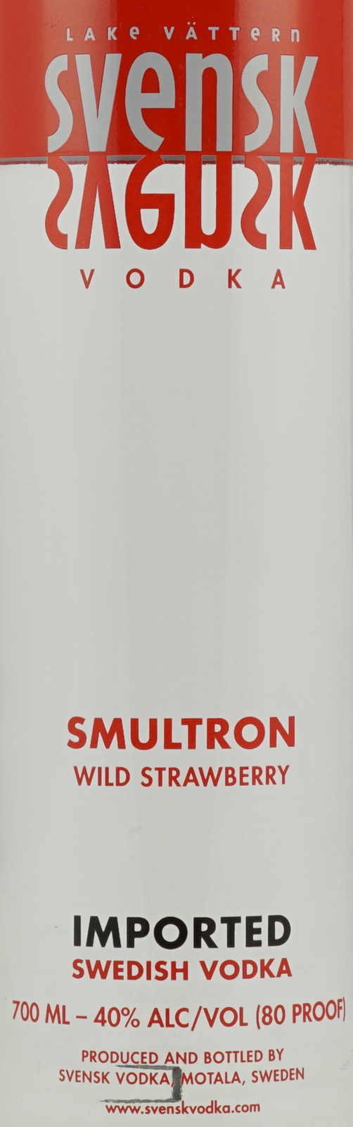 Svensk Wild Strawberry Vodka 0,7 Liter 40% Vol.