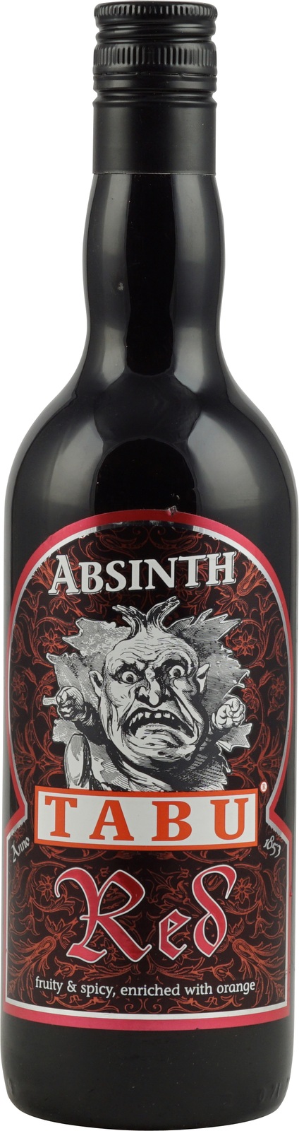 Tabu Absinth Red mit 0,7l und 55% vol. - Der Red Beast