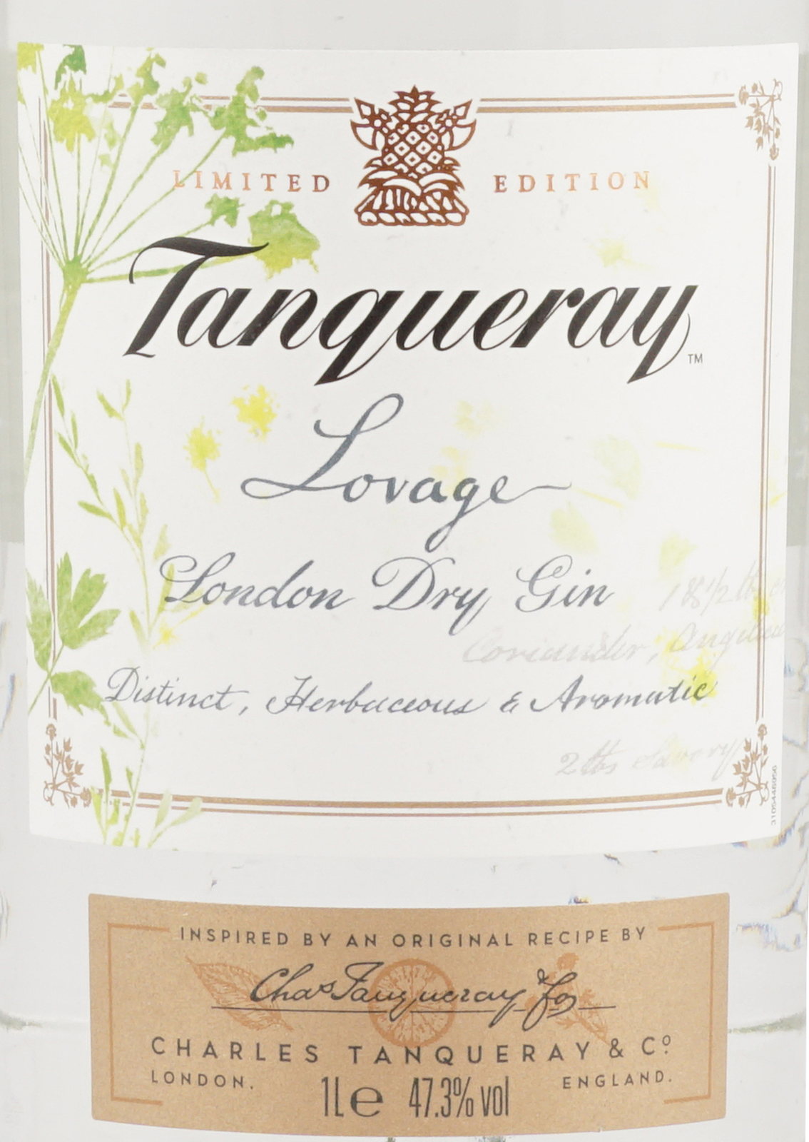 Tanqueray Lovage Gin 1,0 Liter 47,3 % Vol.