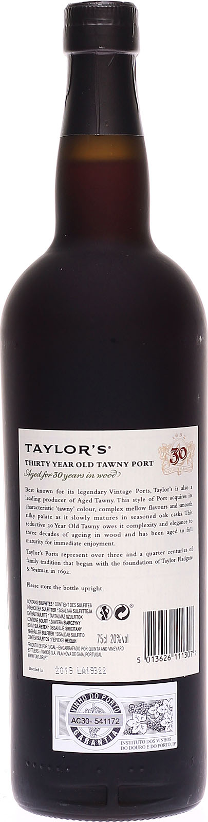 Taylors Port 30 Year Old Tawny, komplexer Portwein für