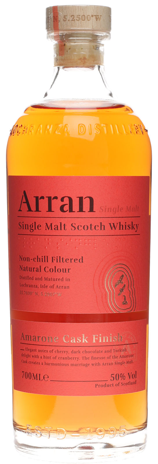The Arran Single Malt Scotch Whisky Amarone Cask Finish