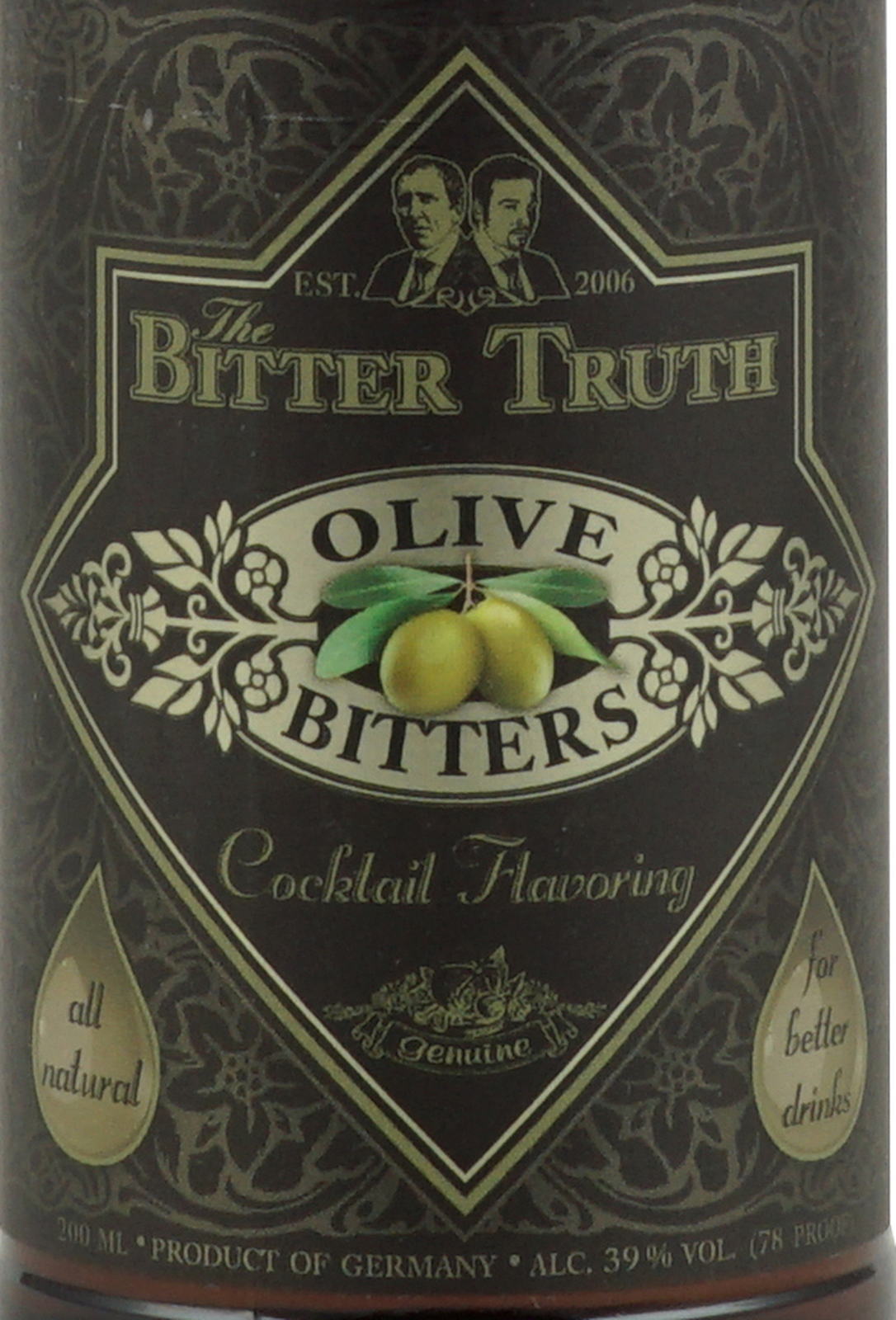 The Bitter Truth Olive Bitters 0,2 Liter 39% Vol.