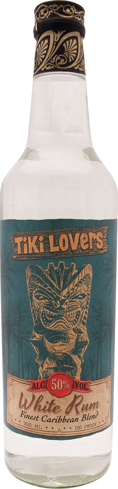 Tiki Lovers White Rum Finest Caribbean Blend 0,7 Liter