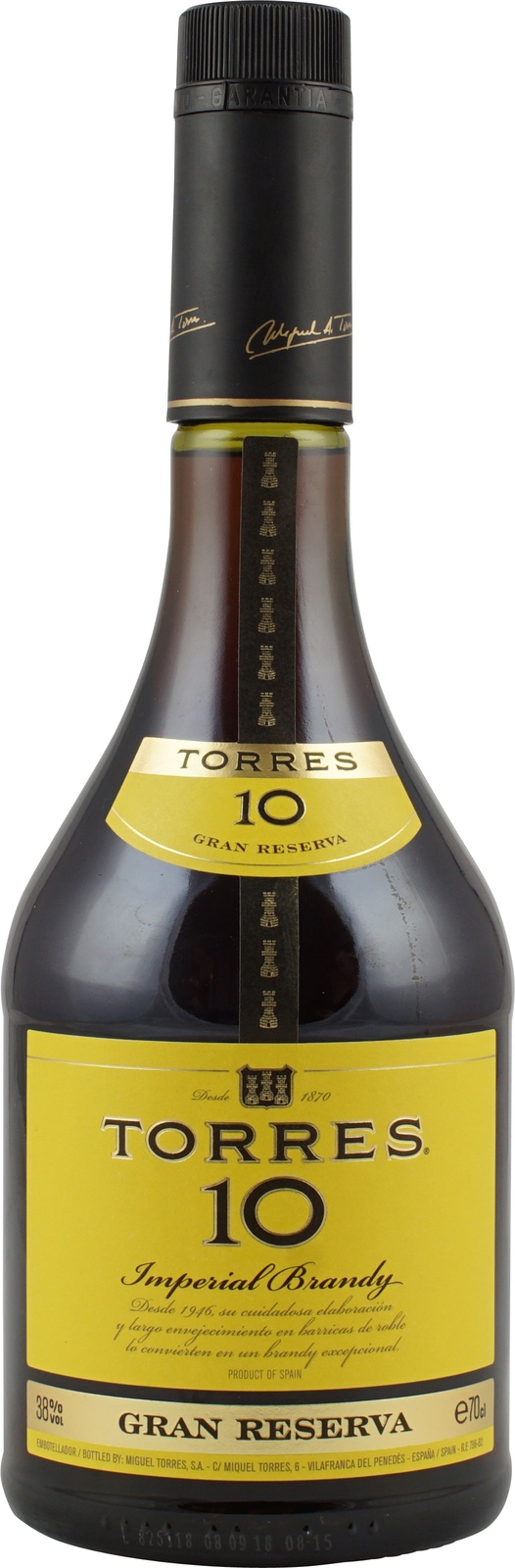Torres 10 (Gran Reserva) Imperial Brandy 0,7 Liter 38%