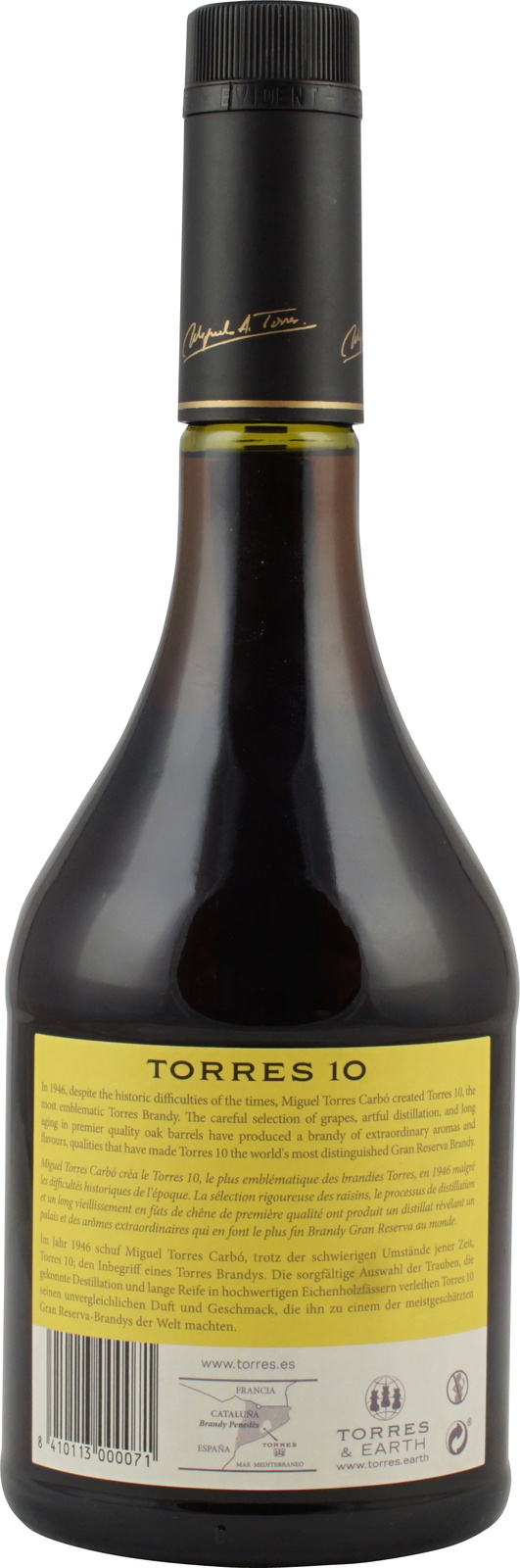 Torres 10 (Gran Reserva) Imperial Brandy 0,7 Liter 38%