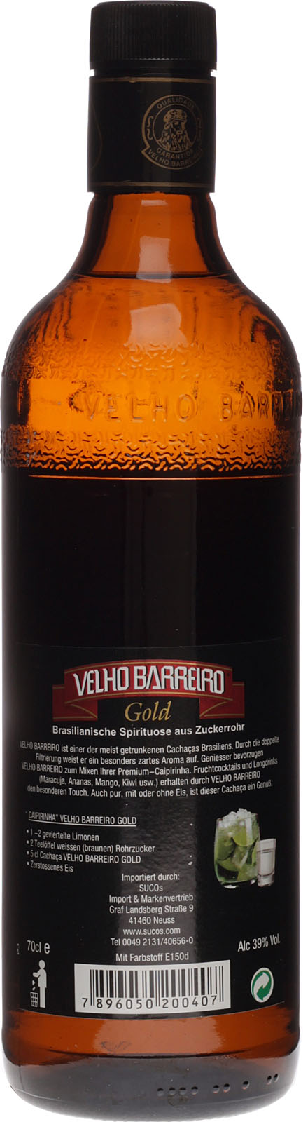 Velho Barreiro Cachaca Caipirinha Set Gold im Shop kauf