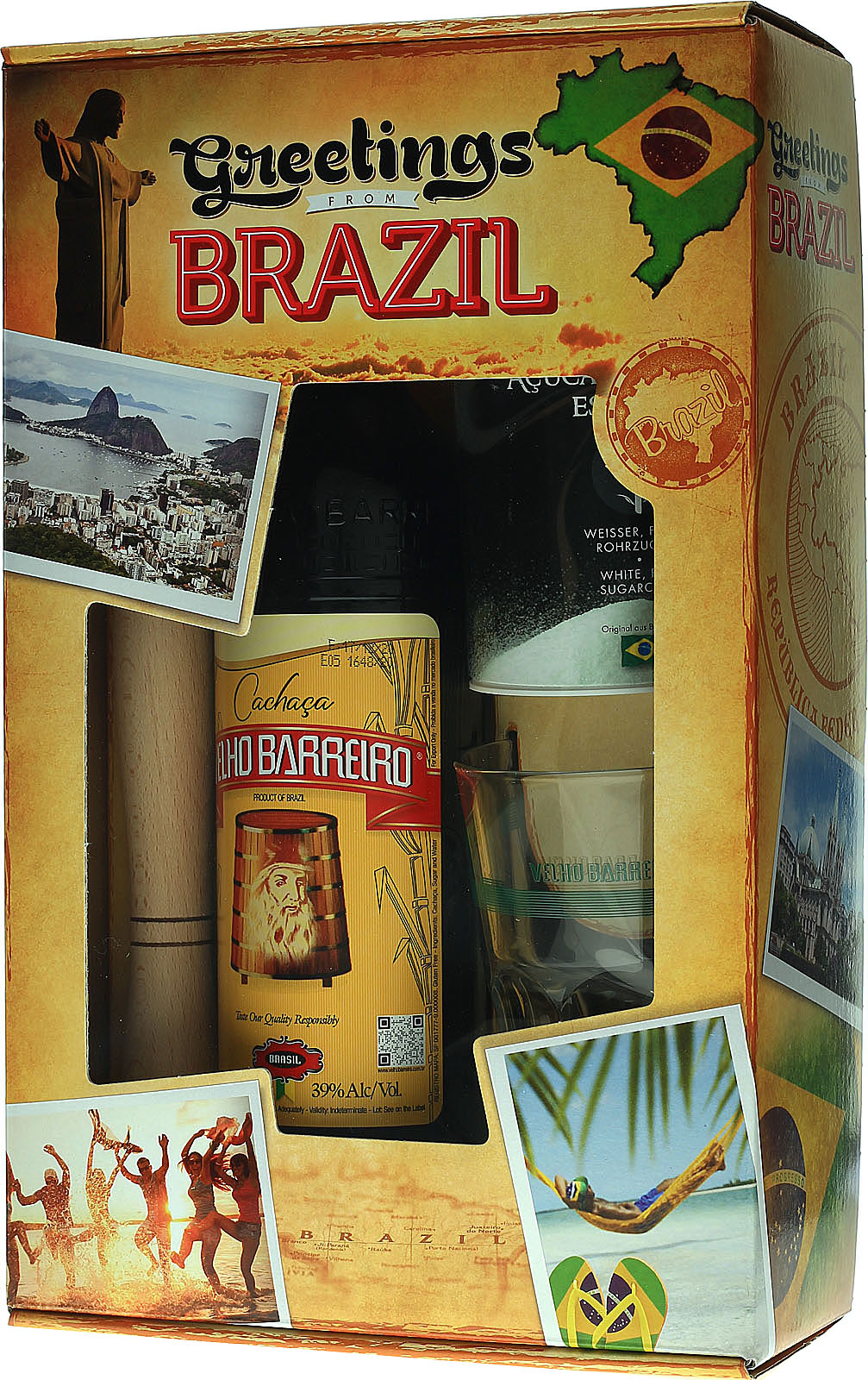 Velho Barreiro Caipirinha Set Chachaca bei barfish.de