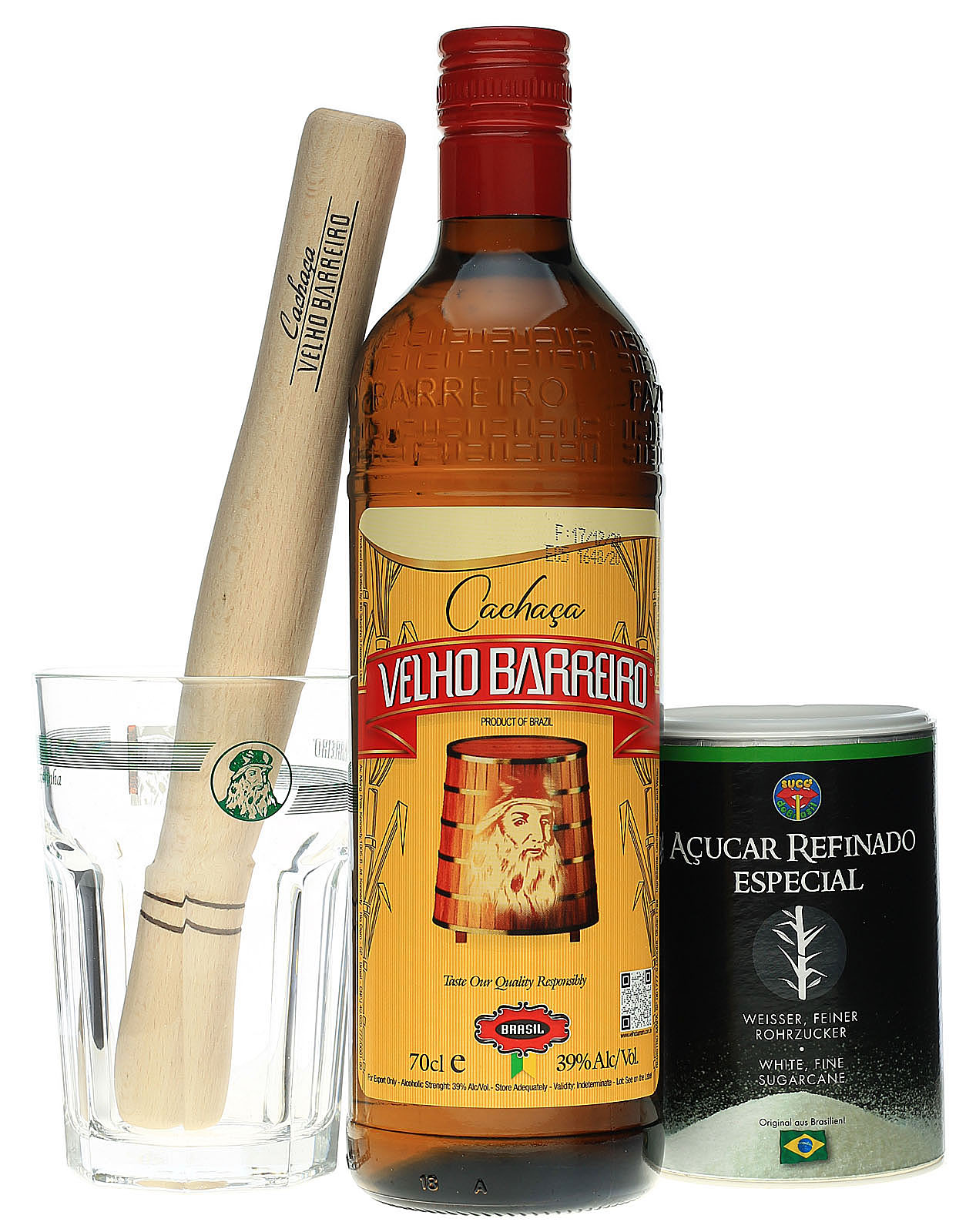Velho Barreiro Caipirinha Set Chachaca bei barfish.de