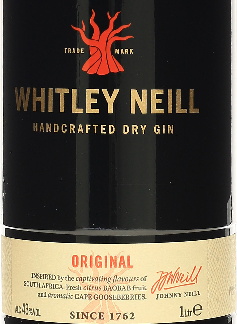 Whitley Neill Gin 1,0 Liter 43 % Vol.