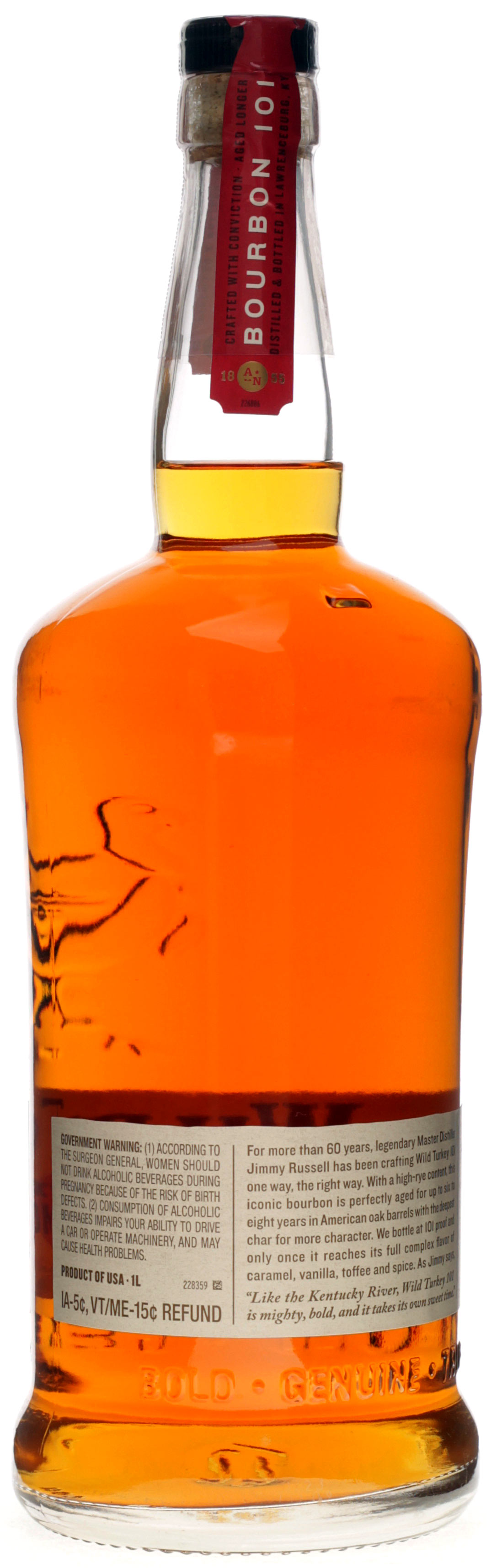 Wild Turkey Kentucky Straight Bourbon Whiskey 101 Proof