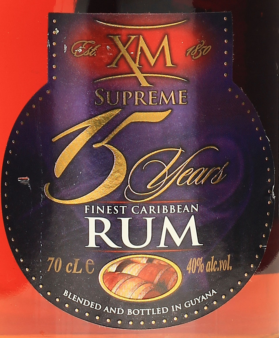 XM Supreme Demerara Rum (15 Jahre) bei barfish.de