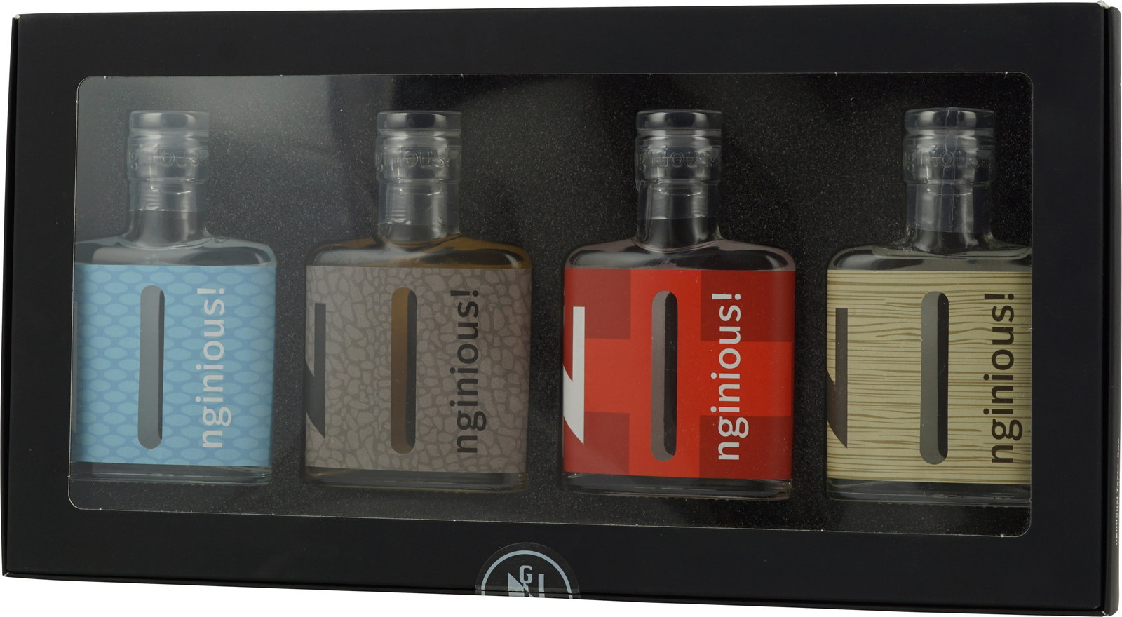 nginious Gin Taste Box 4 x 0,1 Liter 43 % Vol., Tasting
